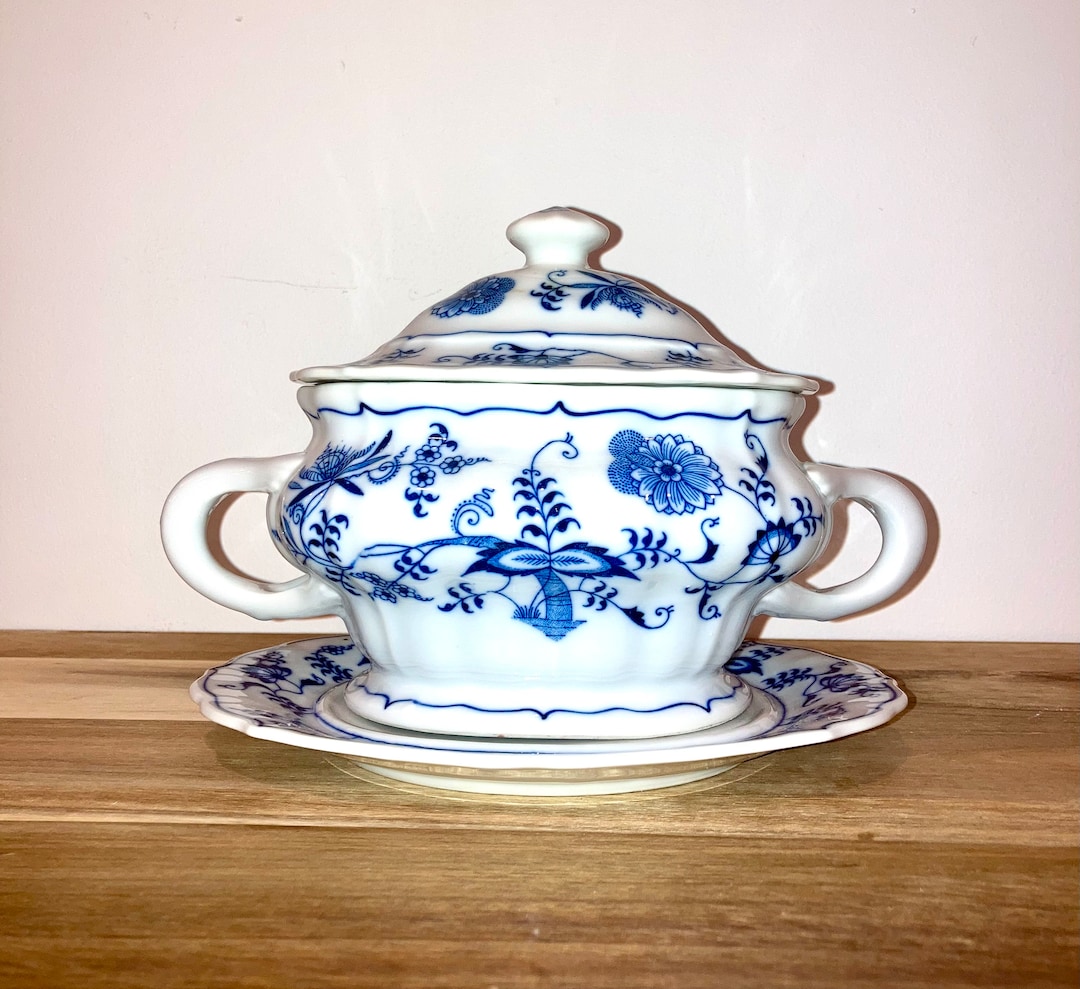 Blue Danube Vintage Soup Tureen W/ Under Plate - Etsy