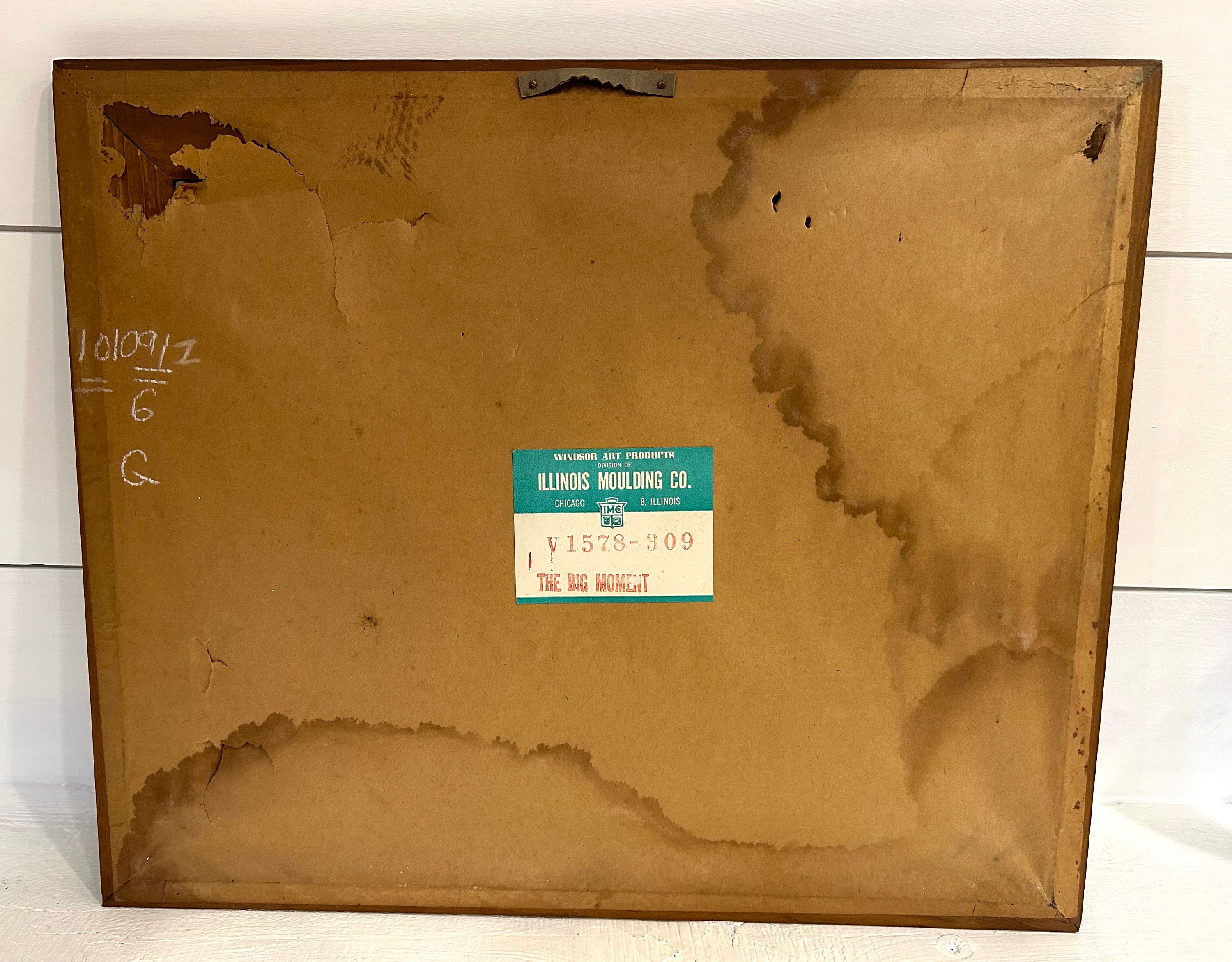 Paul Detlefsen "the Big Moment" Printed and Framed by Illinois Moulding ...