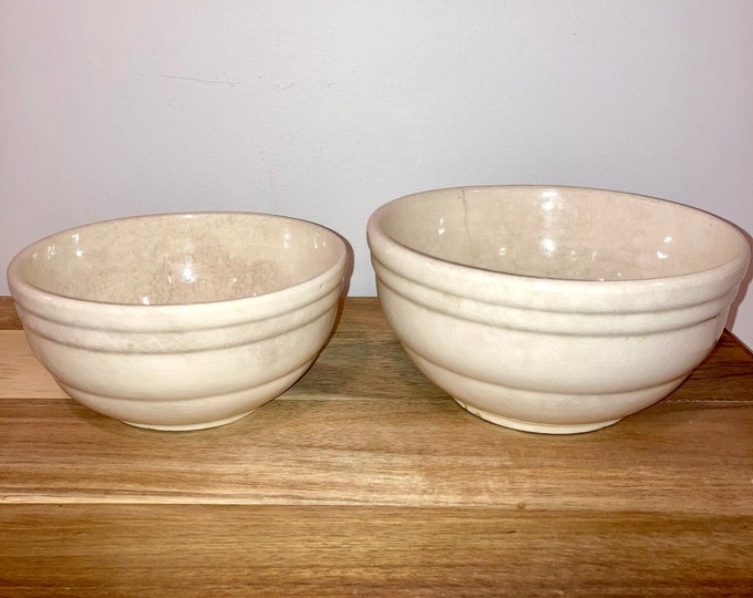 Vintage York Mixing Nesting Bowls (set of 2) - Etsy
