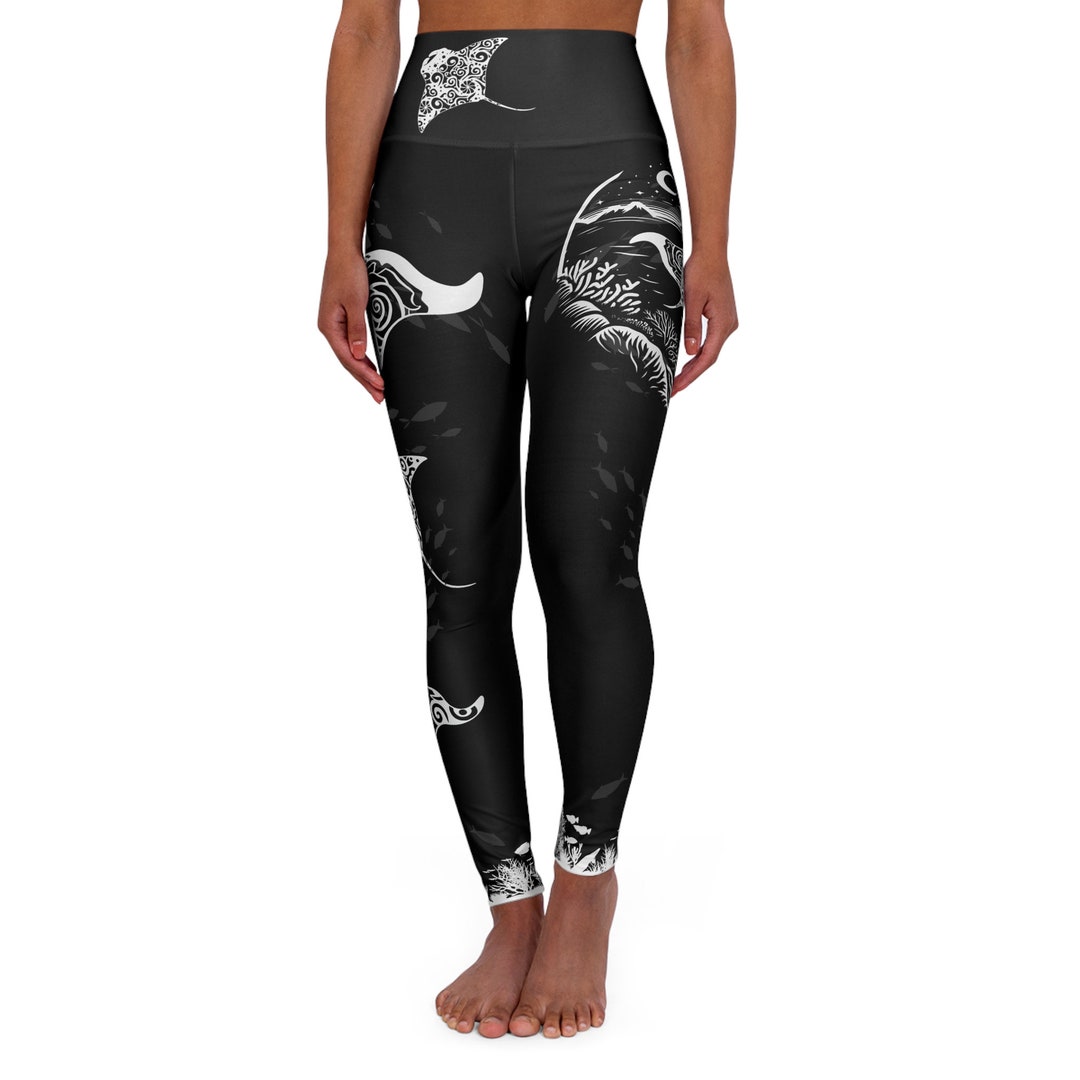 Tattoo Manta Ray Swimwear Leggings for Women for Beach, Cruise, Lake ...