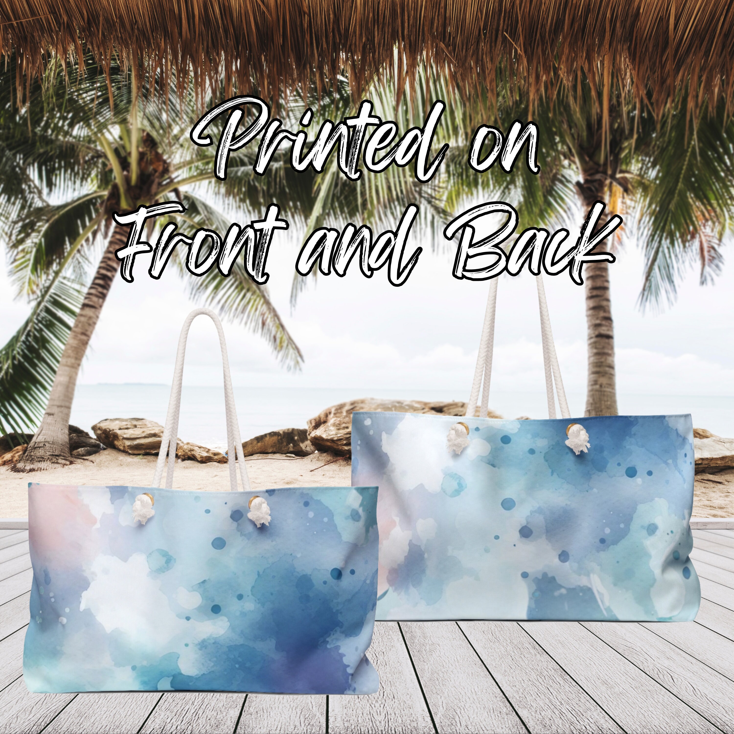 Watercolor Splashes 1 Oversized Beach Bag, Family Cruise Vacation Boat ...