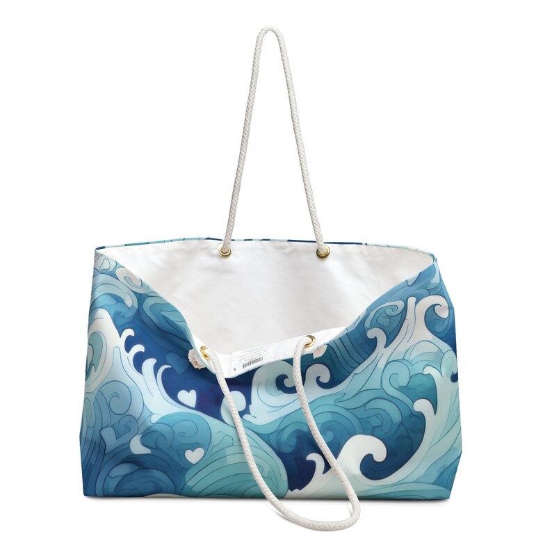 Ocean Waves 2 Oversized Beach Bag, Family Cruise Vacation Boat Pool ...