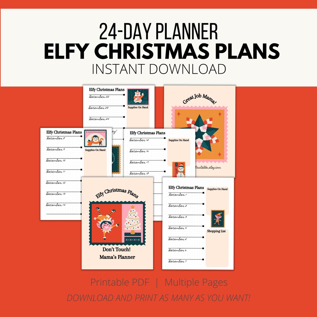Elfy Christmas Plans Bullet Journal Planner for Mom, Nostalgic ...
