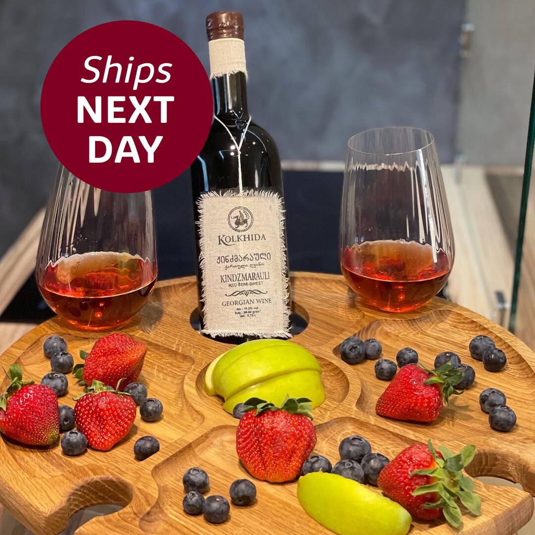 Wooden Wine Picnic Table, Wooden Folding Wine Table, Outdoor Wine ...