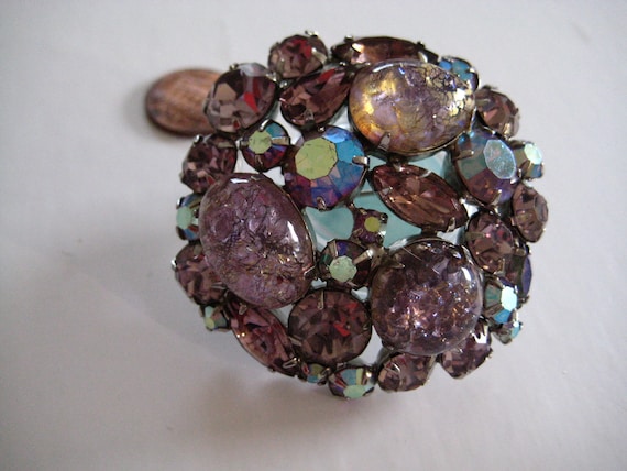 Juliana style design Brooch Hues of Pale Purple Lilac… - Gem