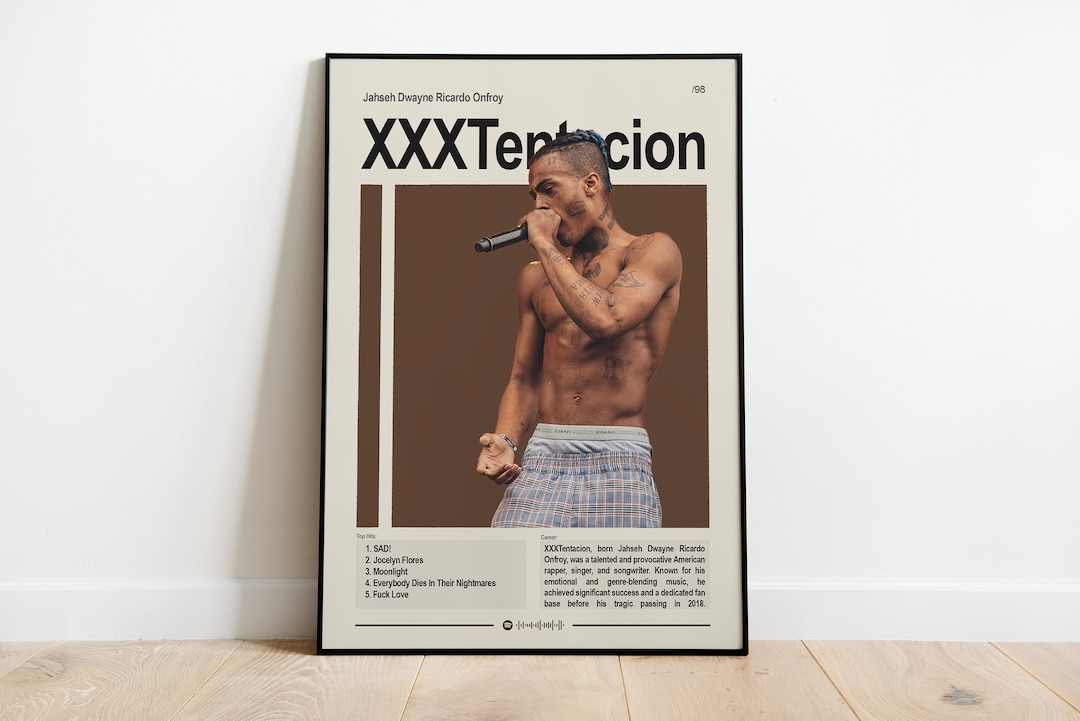 Xxxtentacion Poster, Artist Poster, Music Poster, Music Wall Art ...