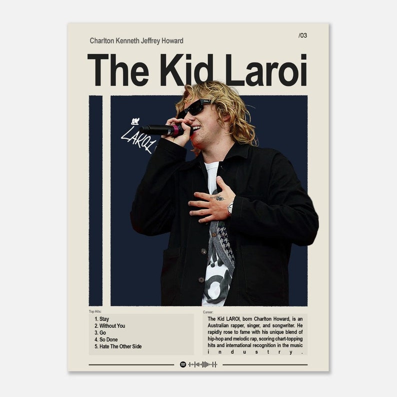 The Kid Laroi Poster Artist Poster Music Poster Music Wall - Etsy