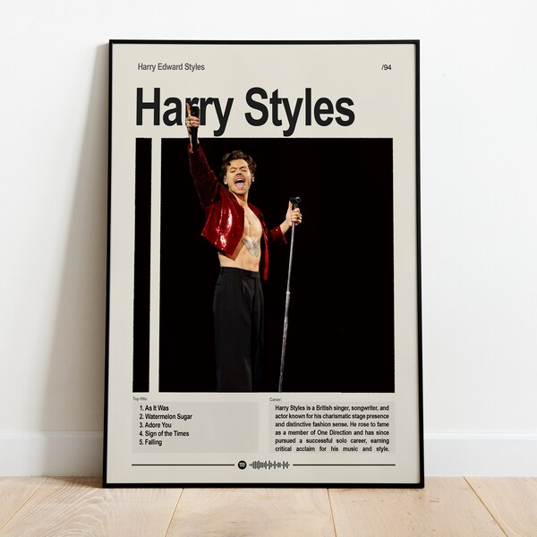 Harry Styles Poster - Etsy