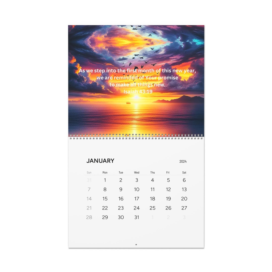 Wall Calendars 2024 Devotionals Great Gift Idea, Sales Event, Unique ...