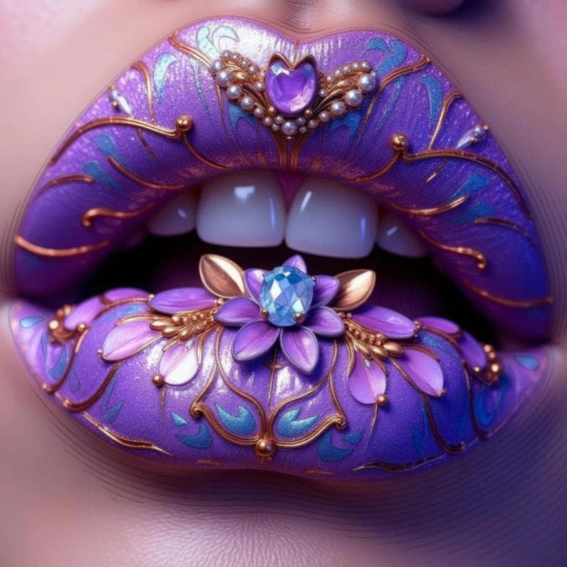Lips Design PDF for Sublimation on T-shirts, Totes, Mugs, and Wall Art ...