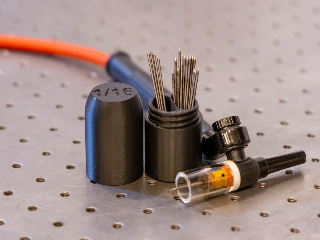 Tungsten Electrode Holder - Container for TIG Welding Tungsten Storage ...