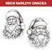 12 Grayscale Santa Claus Coloring Book | Printable Adult Coloring Pages ...