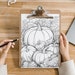 12 Grayscale Vegetable Coloring Book | Printable Adult Coloring Pages ...