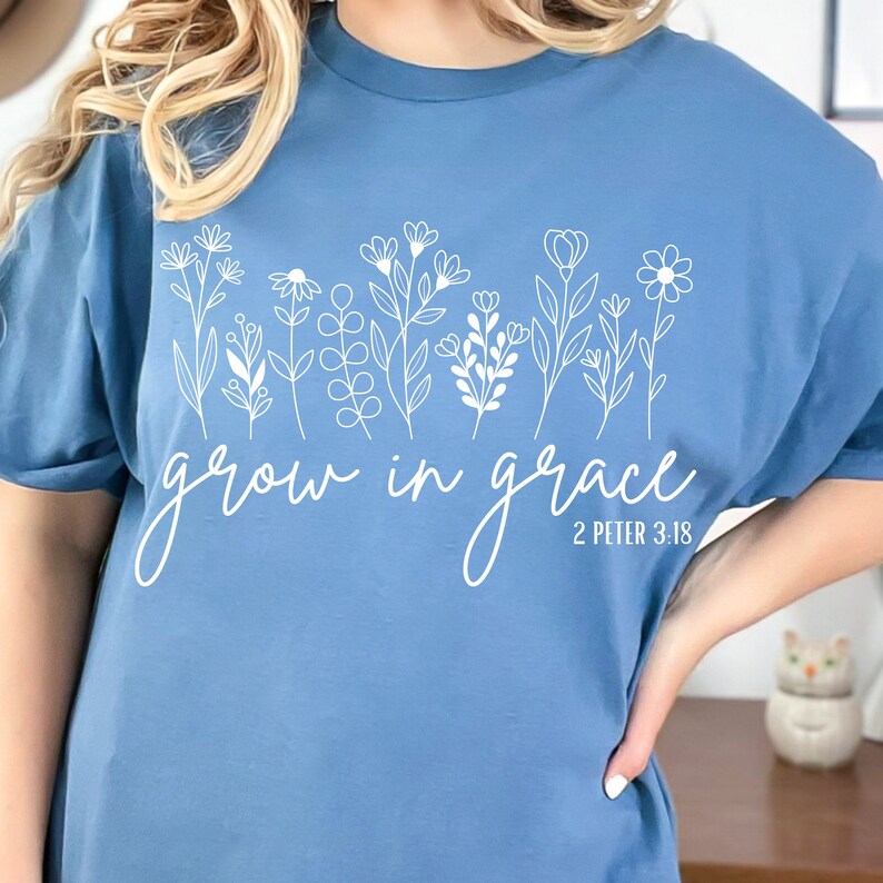 Grow in Grace PNG - Etsy