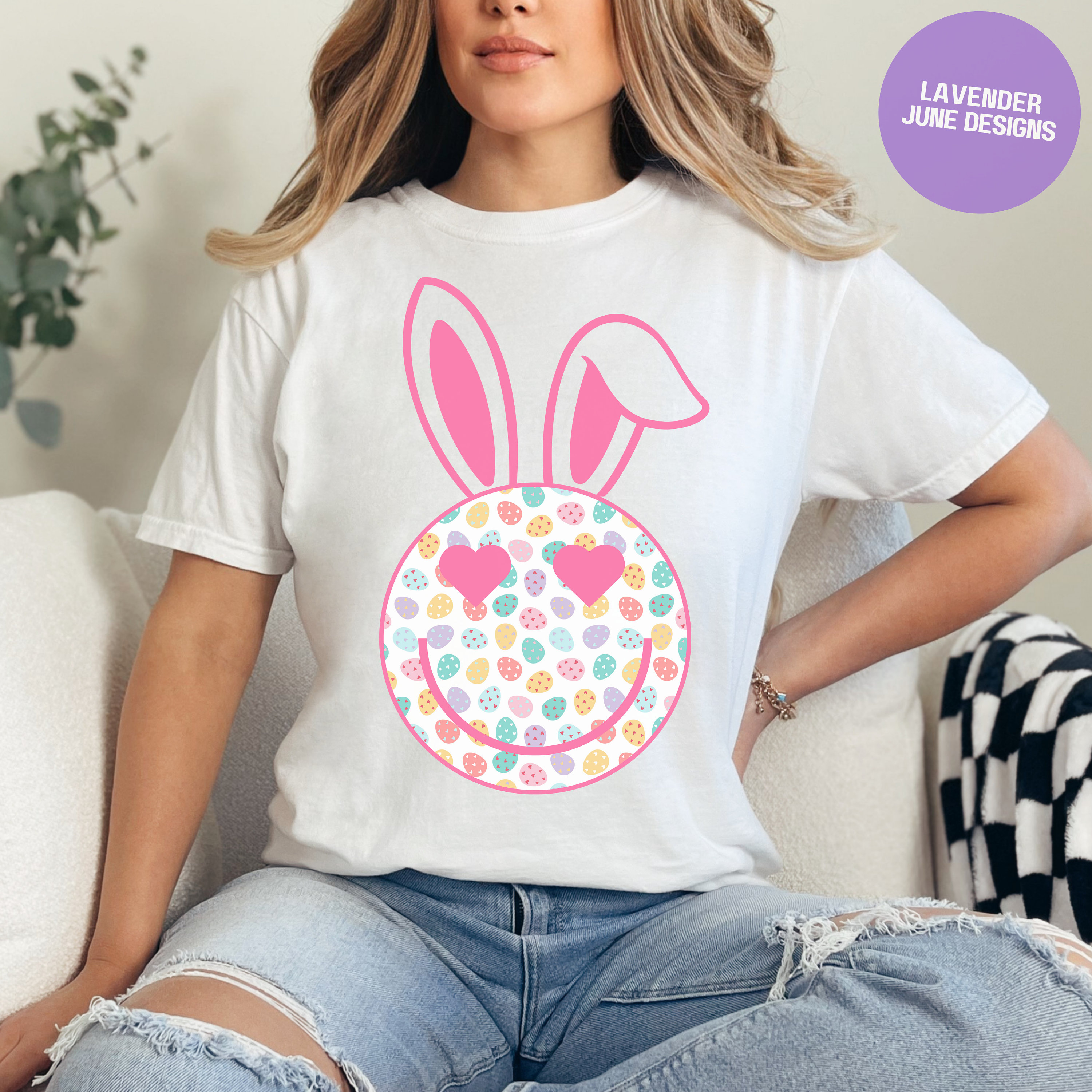 Easter Smiley Face PNG, Easter Smiley Bunny Face PNG, Happy Easter PNG ...