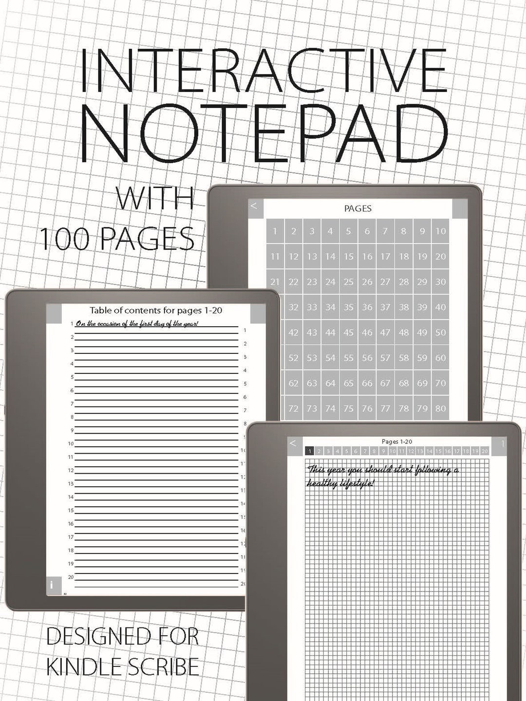 Interactive Notepad With 100 Pages - Etsy