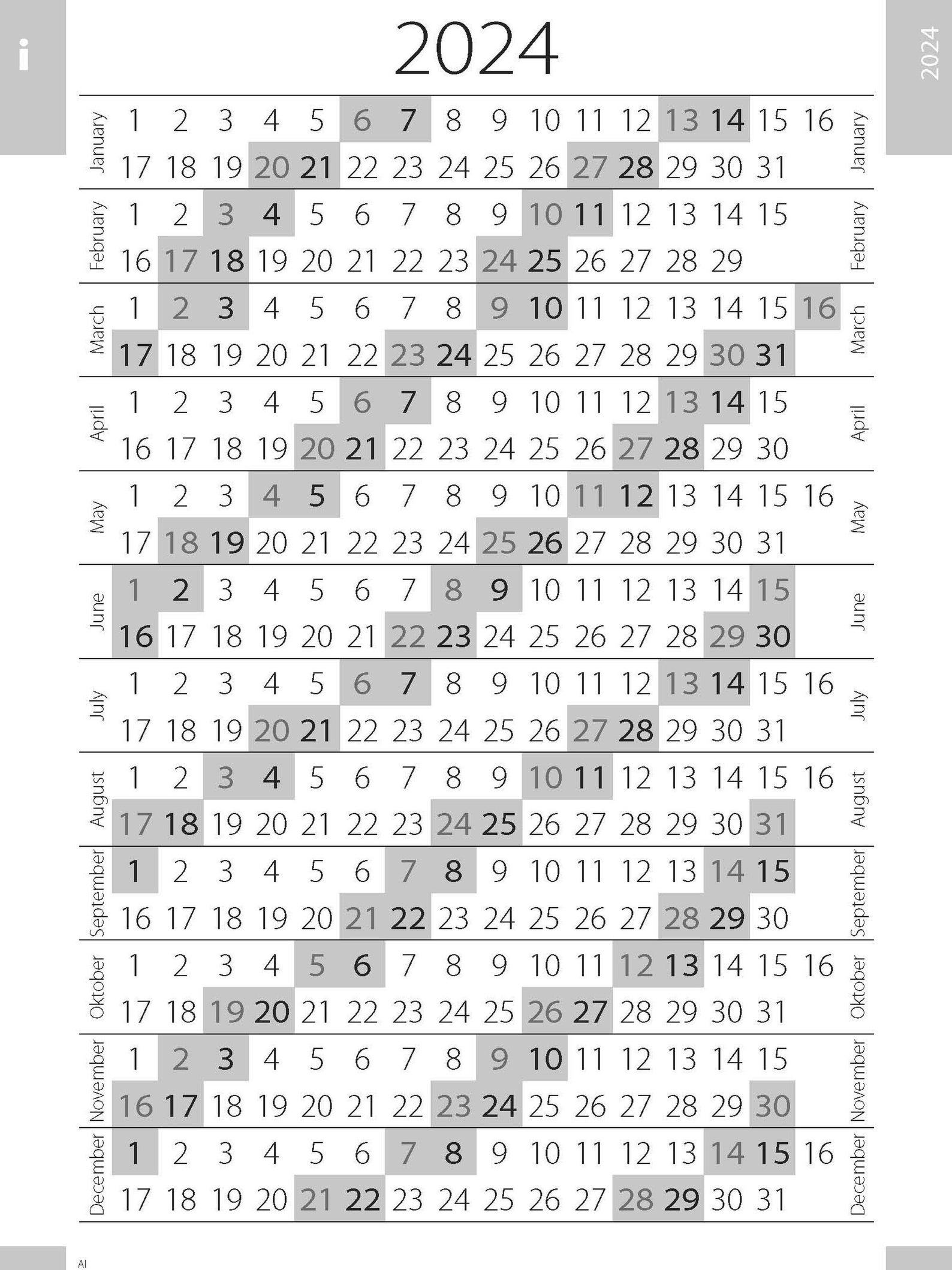 Desk Flip Calendar 2024 Designed for Kindle Scribe monday - Etsy