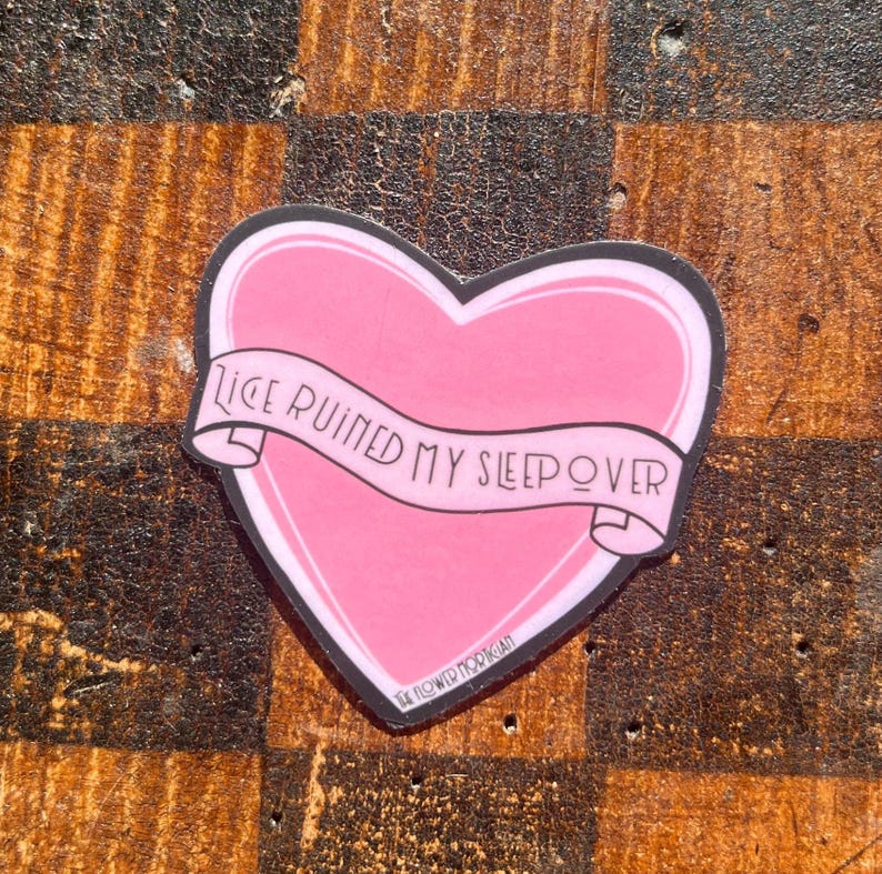 Lice Ruined My Sleepover Sticker - Etsy