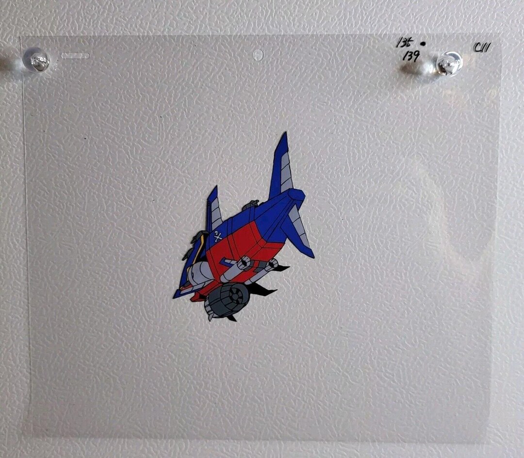 Captain Shark Original Production Animation Art Cel With Douga - Etsy