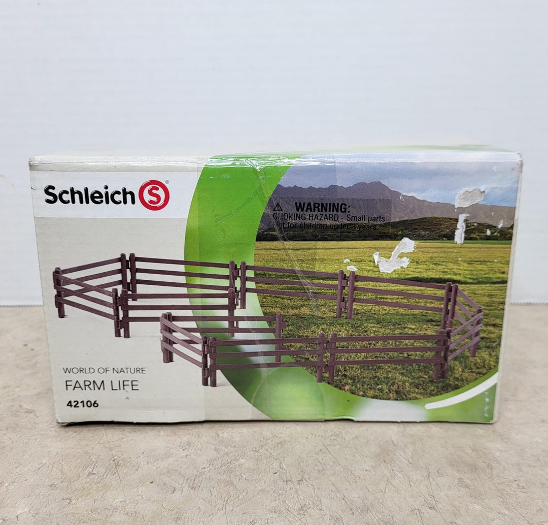 Schleich Paddock Fence #42106 in Original Box - Plastic Horse Fencing ...