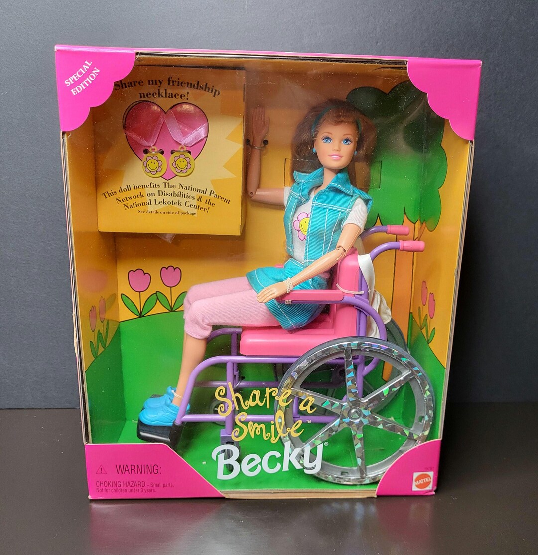 Barbie Share A Smile Becky in Wheelchair Special Edition 1996 Mattel ...