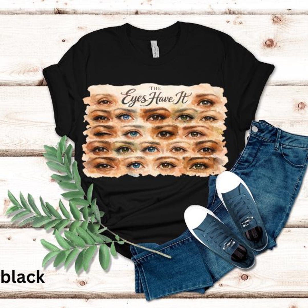 Meme on the Ayes Have It, Abstract Eyes Illustration Tee | Vintage ...