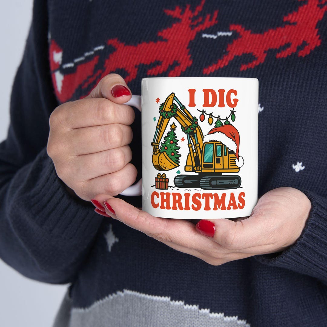 Festive Construction Mug - Perfect for Christmas Cheer, Ideal Gift for ...