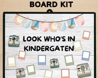 Back to School Polaroid Bulletin Board Kit Classroom Decor Editable - Etsy