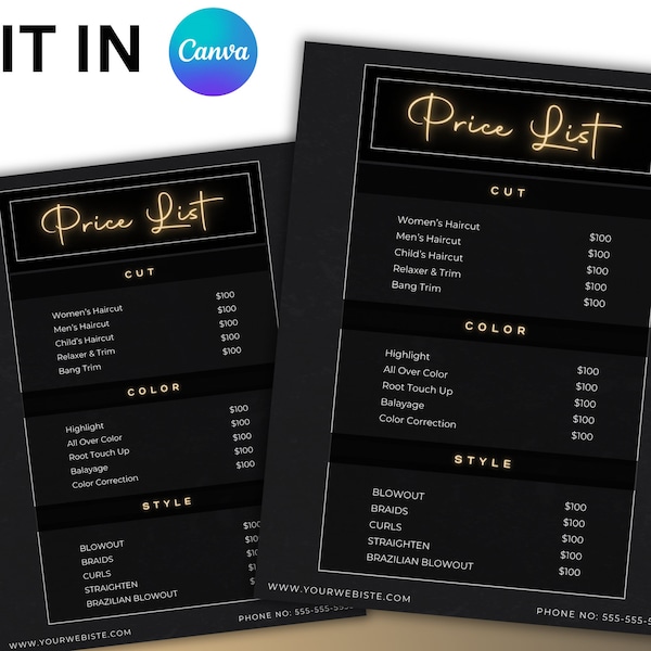 Lash Price List - Etsy