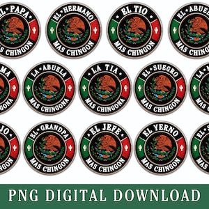 El Mas Chingon Bundle | Mexican PNG | Chingona PNG | Chingon PNG | Flag ...