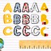 School Alphabet Back to School PNG Teacher Alpha Pack School Alphabet ...