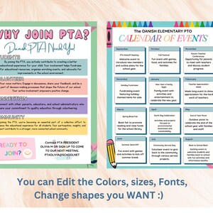 New! Editable PTA / PTO Bundle Includes Recruitment Flyers | Newsletter ...