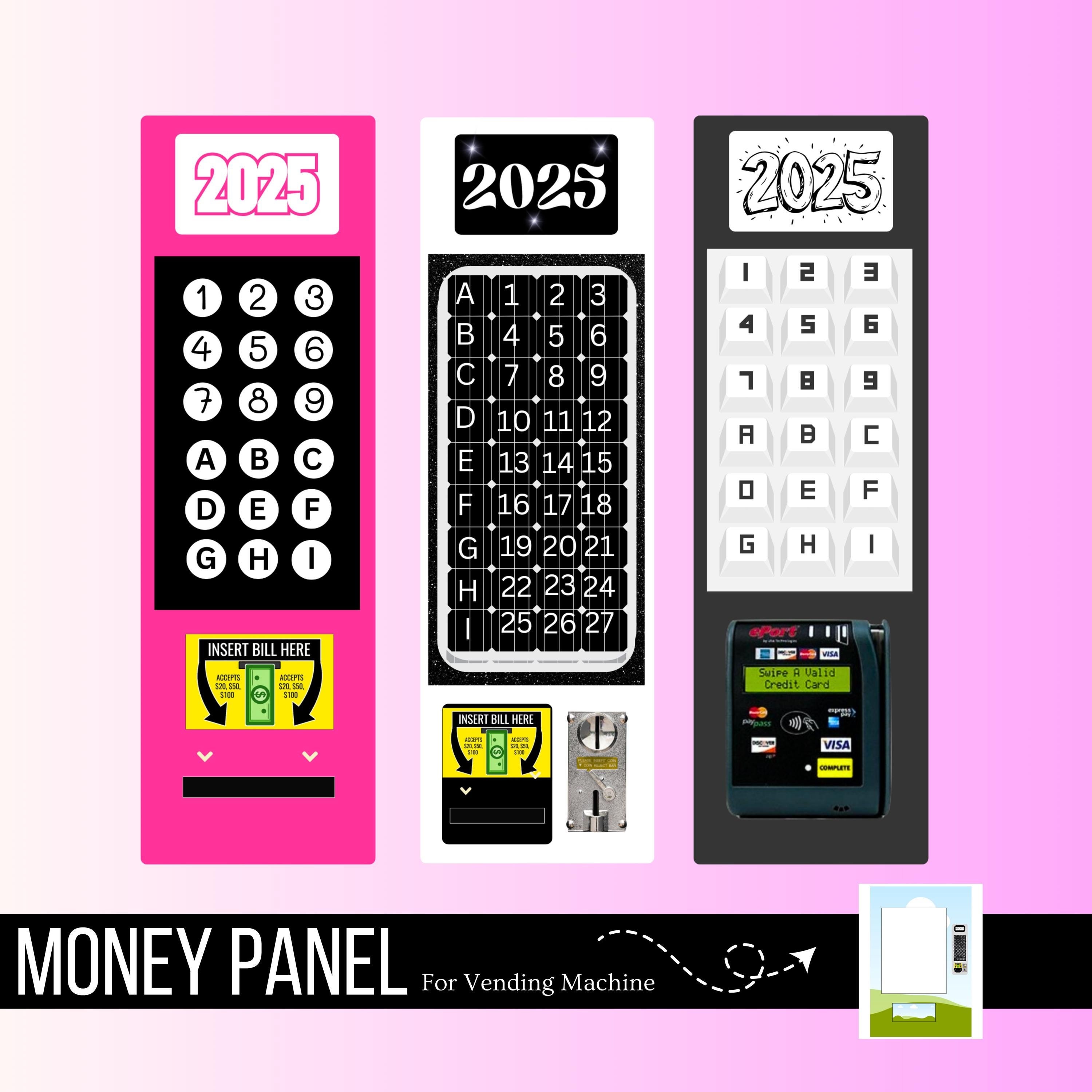 New! Money Panel for Vending Machine Template | 2025 - Etsy