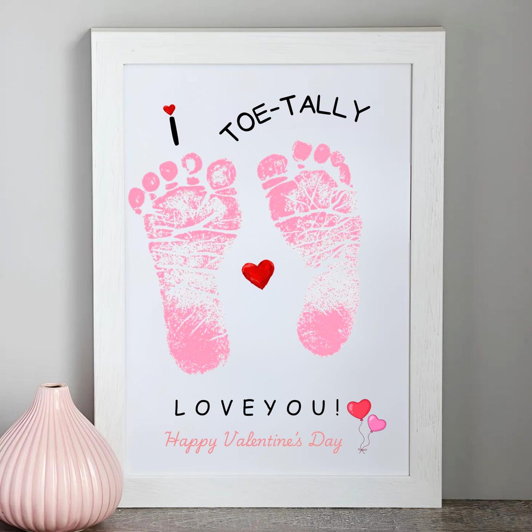 Love Handprint Art | I Love You Valentine Footprint Craft| Class ...
