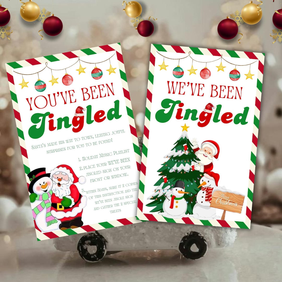 New! Editable We've Been Jingled Christmas Game | Editable Template ...