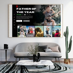 Custom Father's Day Movie Poster | Fathers Day Gift | Dadflix | A ...