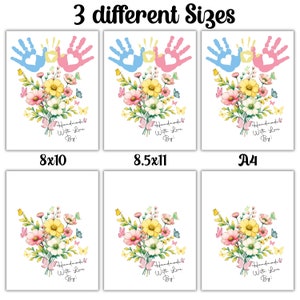 New! Mothers's Day Craft Handprint Art | Birthday Activity Floral ...