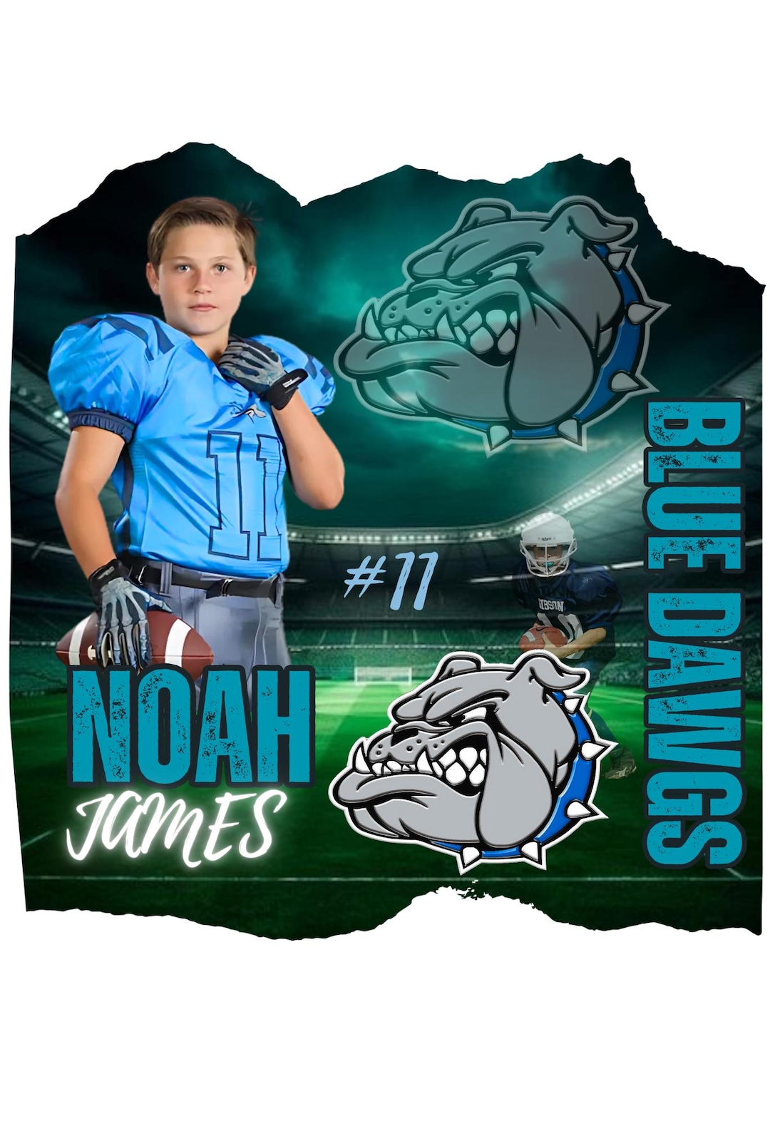 New! Football Canva Editable Template | Football Celebration ...