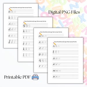 New! Handwriting Template//worksheet | Printable | Editable Template - Etsy