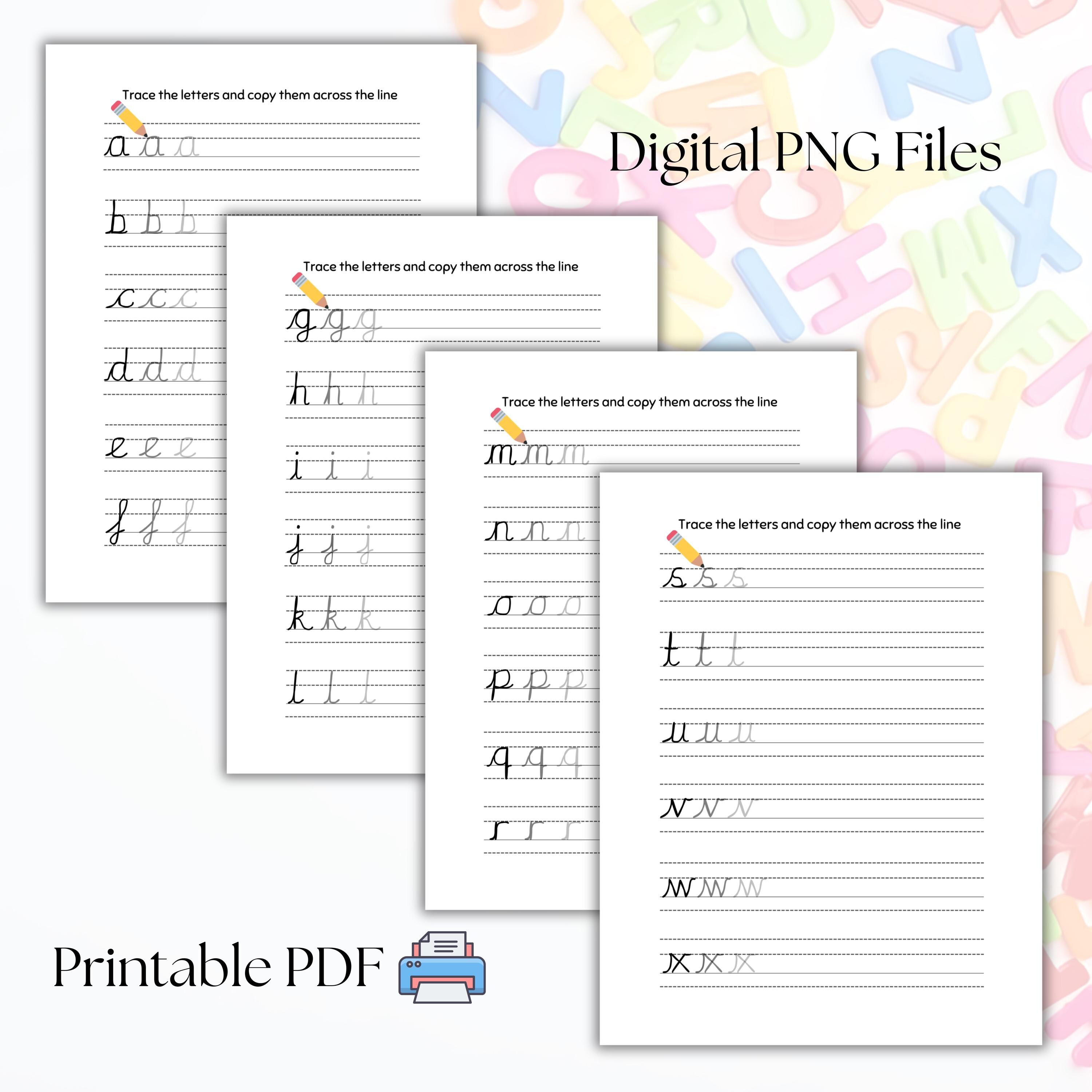 New! Handwriting Template//worksheet | Printable | Editable Template - Etsy