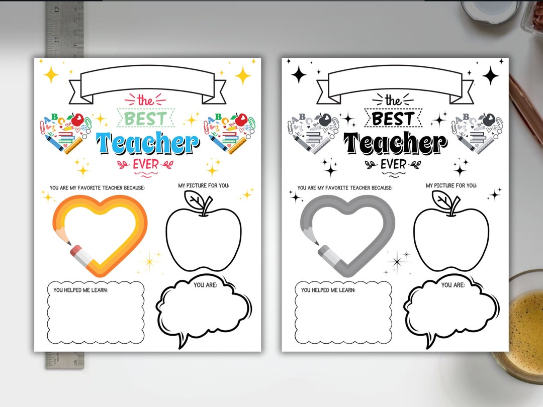 Teacher Appreciation Bundle Printable Teachers Template Thank You ...