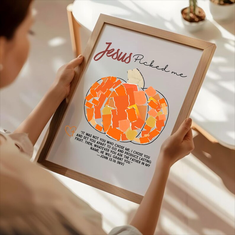 New! Fall Pumpkin Torn Paper Craft Printable for Kids | Thanksgiving ...