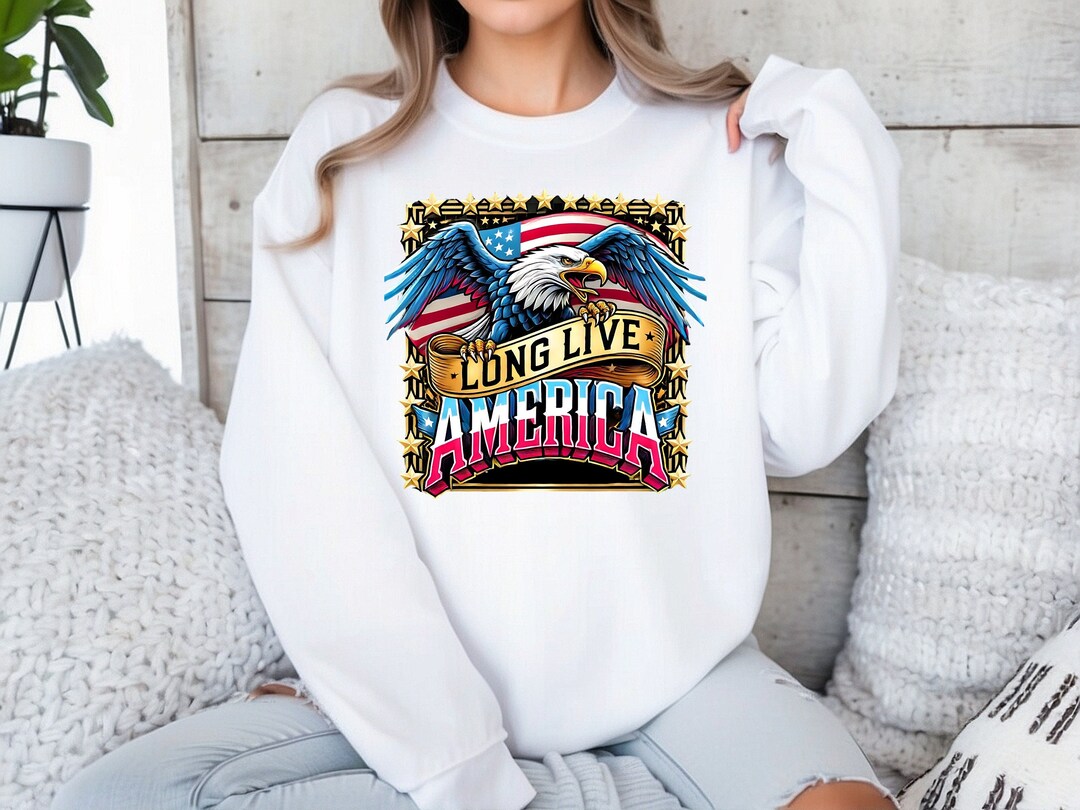 Long Live America PNG | Eagle Sublimation Design | USA Flag ...
