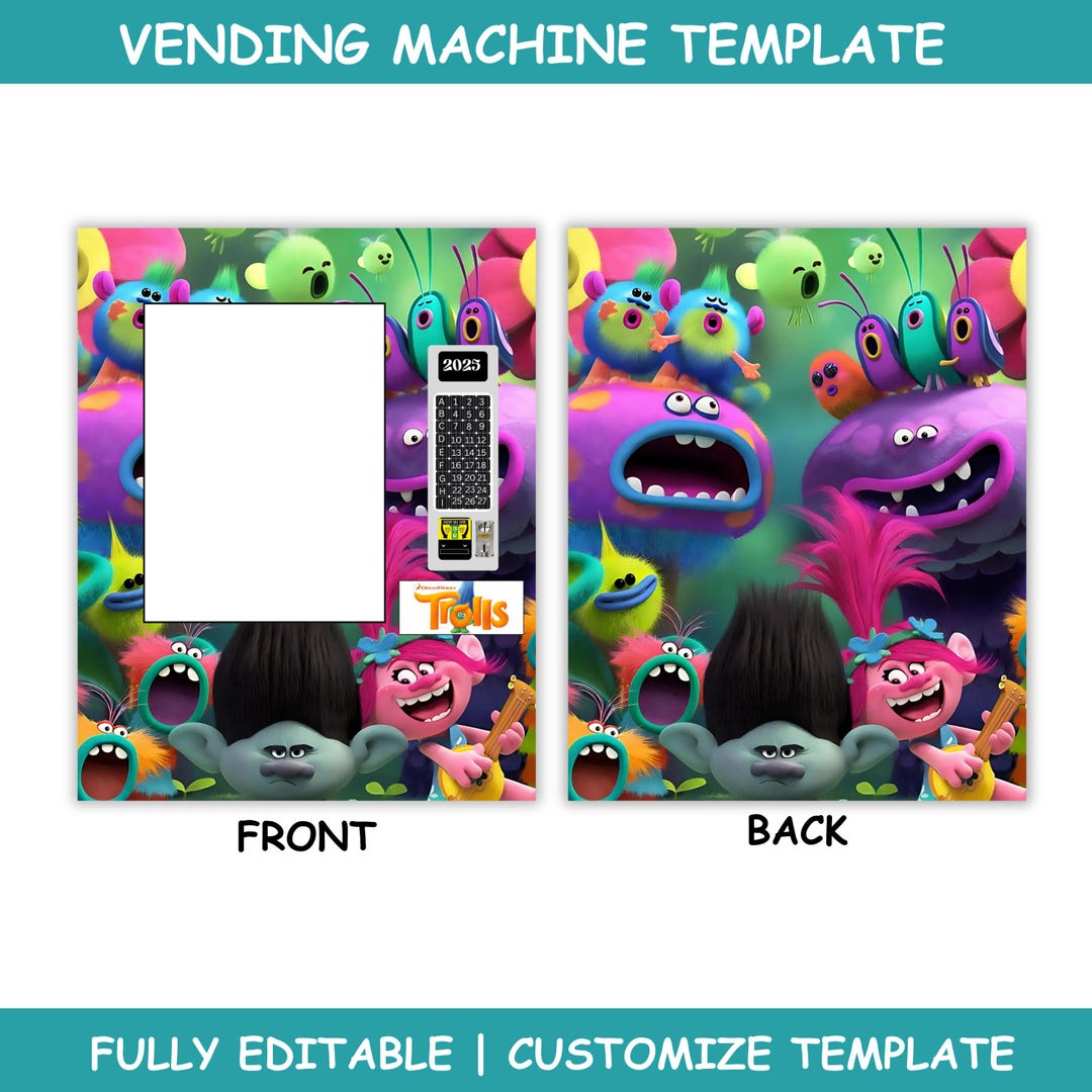 EASTER Vending Machine Template | Canva Editable 16X20 BUNDLE | 4 ...