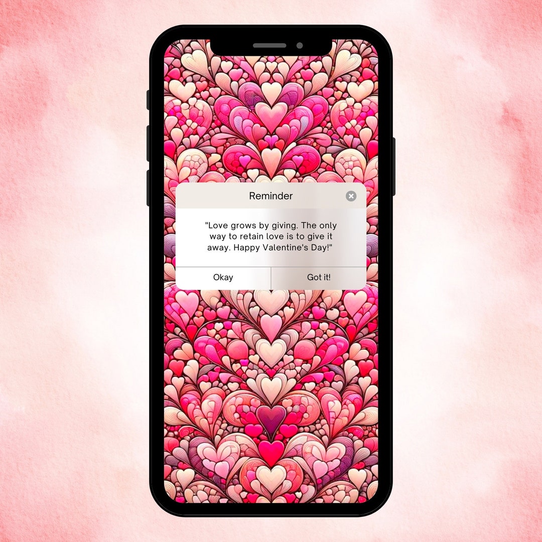 New! Pink Valentine Mosaic Wallpaper | Love Gradient iPhone Background ...