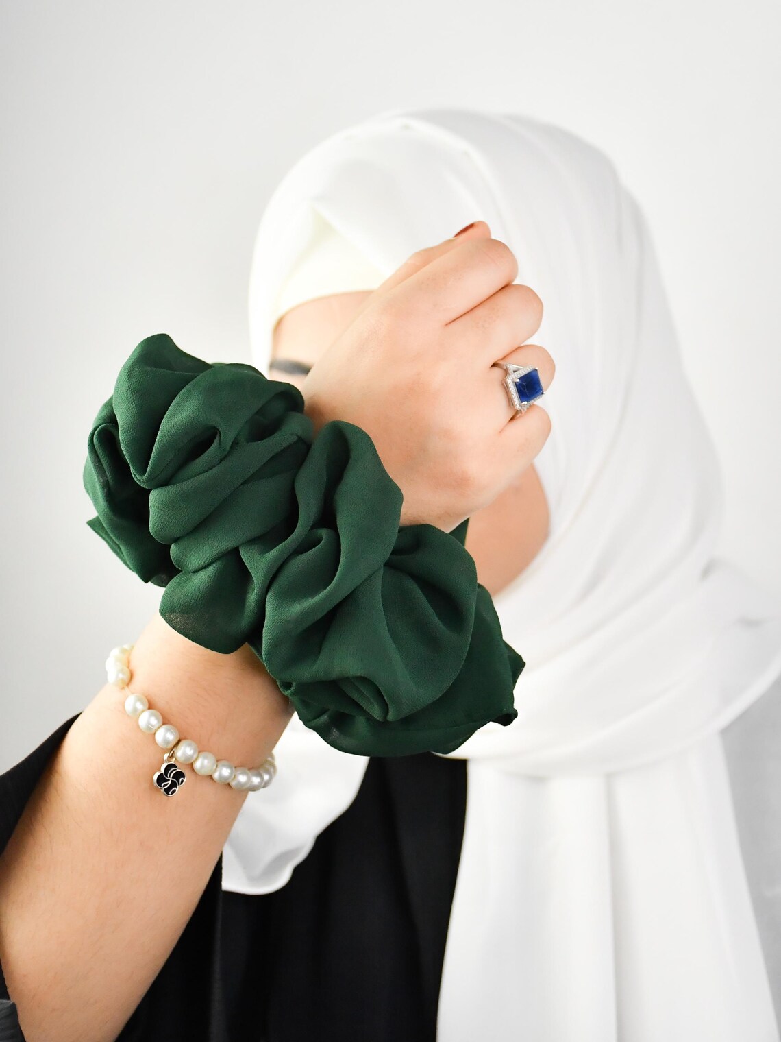Pack of 6 Hijab Volumizer| Hijab Scrunchie| Hijab Hair Bun| XXL Size ...