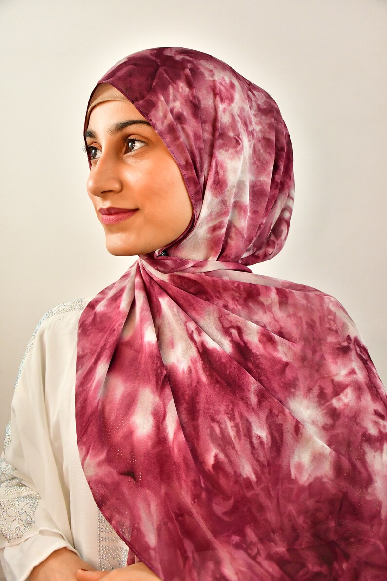 Dark Purple Marble Hijab - Etsy
