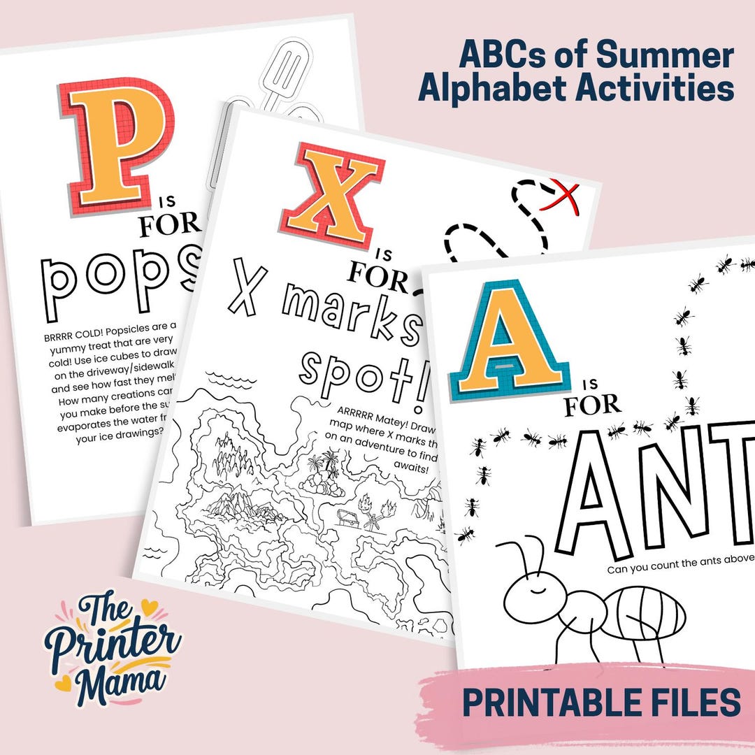 A-Z Alphabet Printable Activity Pack | Preschool Letter Worksheets ...
