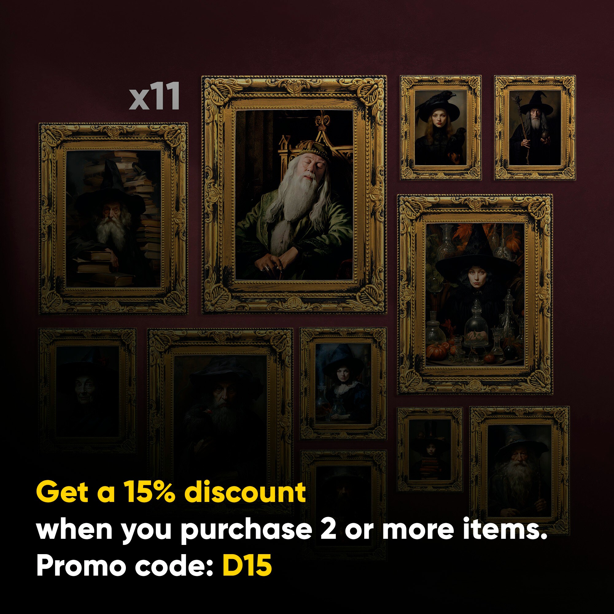 Headmaster Portrait Digital Fine Art Print, Magic Wizarding School ...