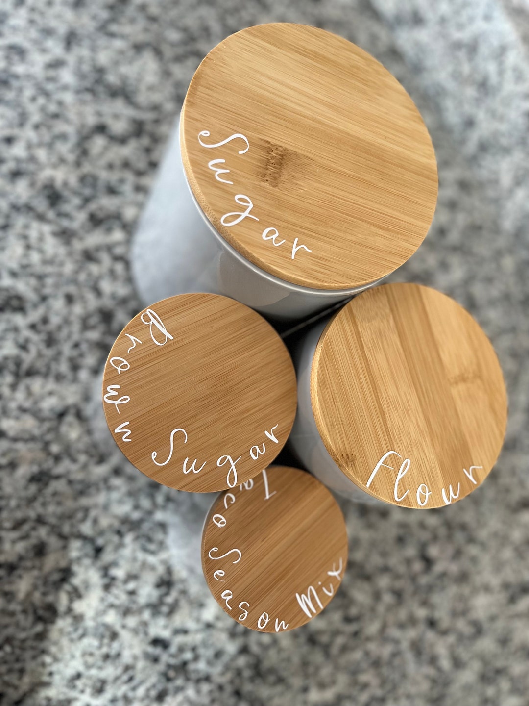 Custom Kitchen Canisters - Etsy
